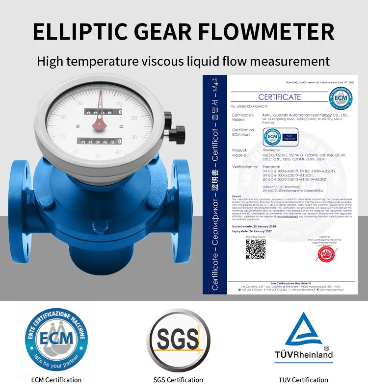 Precision Oval Gear Flow Meters for Marine Diesel Oil