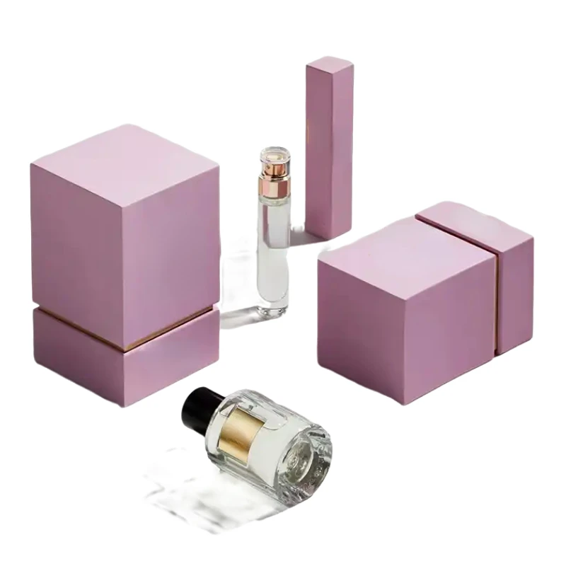 Custom Logo Pink 50ml Oud Parfum Skincare Bottle Square Packaging Gift ...