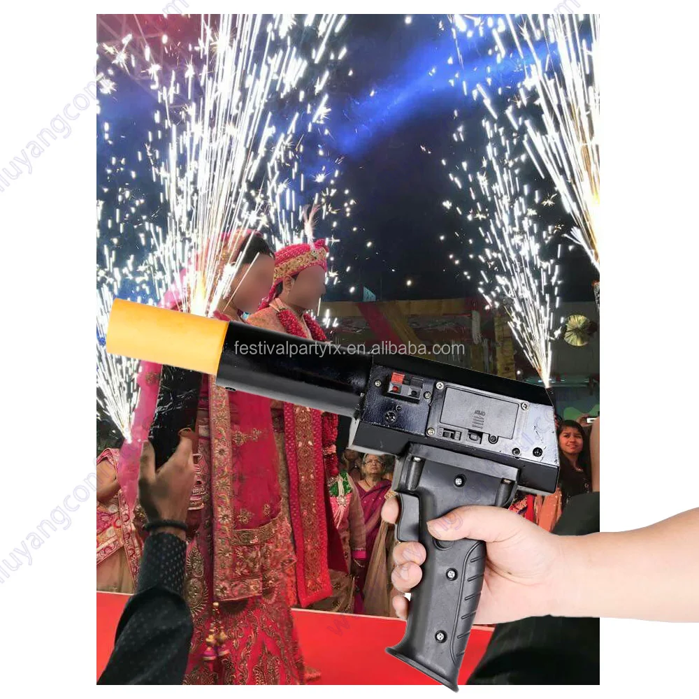 Indoor Pyrotechnic Stage Fountain Fireworks Gun - Handheld Shooter Cold ...