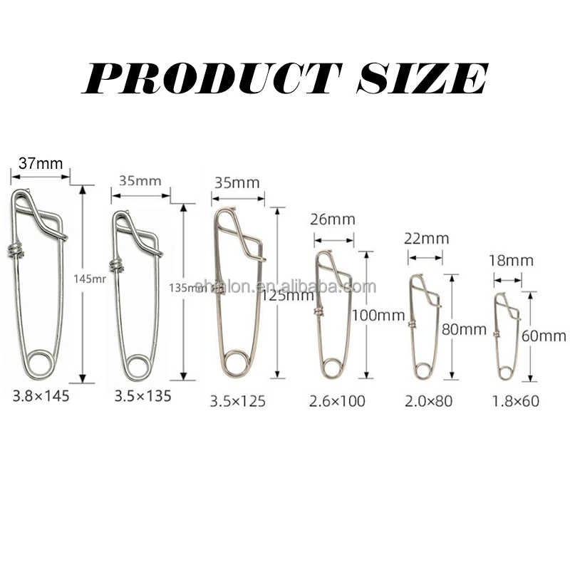 Stainless Steel Tuna Fishing Snap Swivel Longline Fishing Shark Clips ...