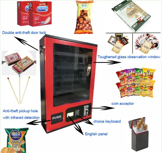 Machine À Vendre,Avec Pièces De Monnaie Et Billets,Pour Les Snacks ...