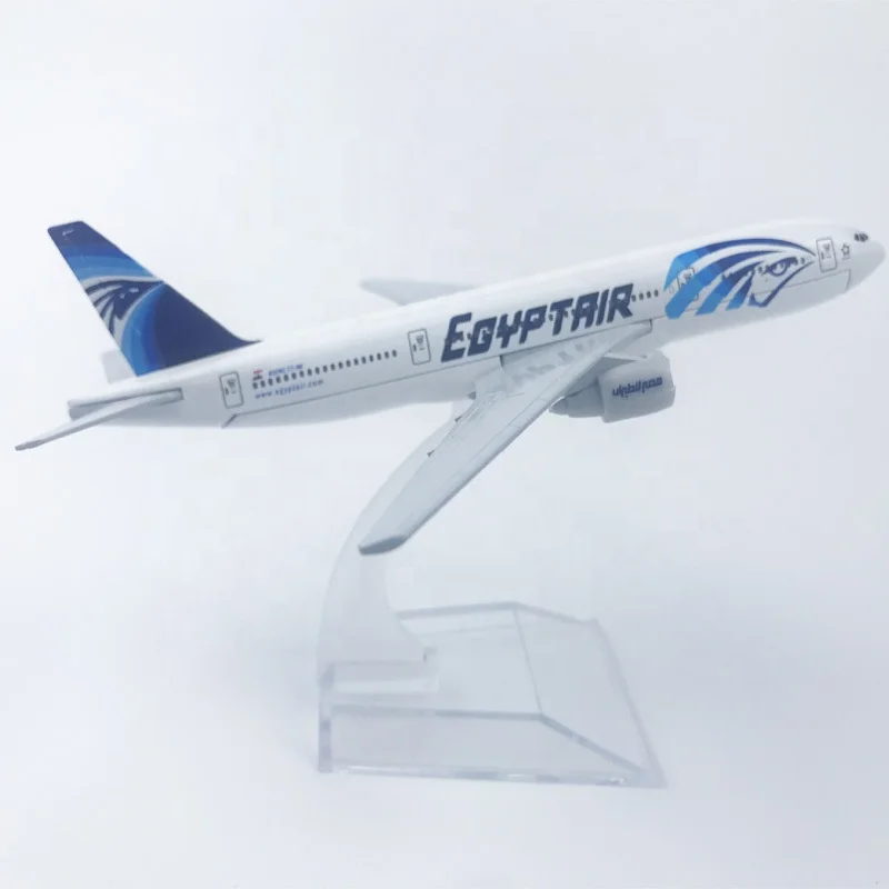 Aircraft 16cm Alloy Diecast Airplanes Model Egyptair Boeing 777 ...