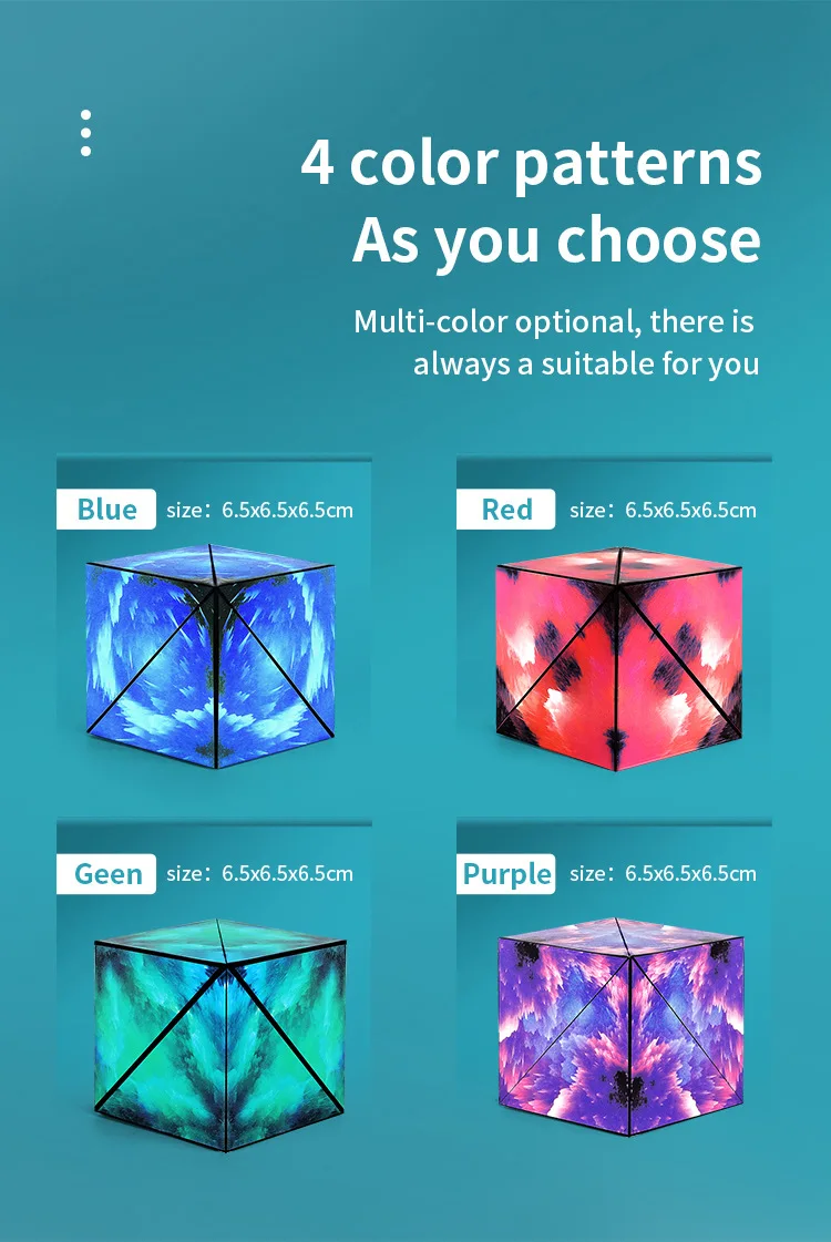 Shape Shifting Changeable Magnetic Magic Cube For Kids Puzzle Cube ...