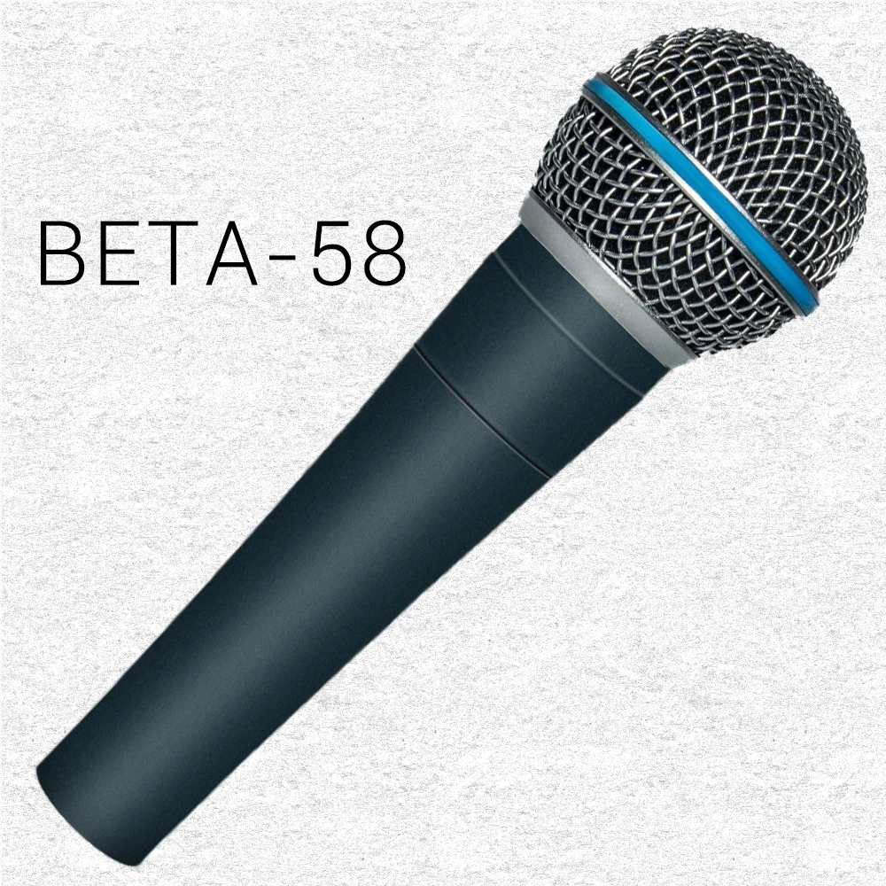 Beta 58 Professional Performance Cardioid Wired Dynamic Microphone ...