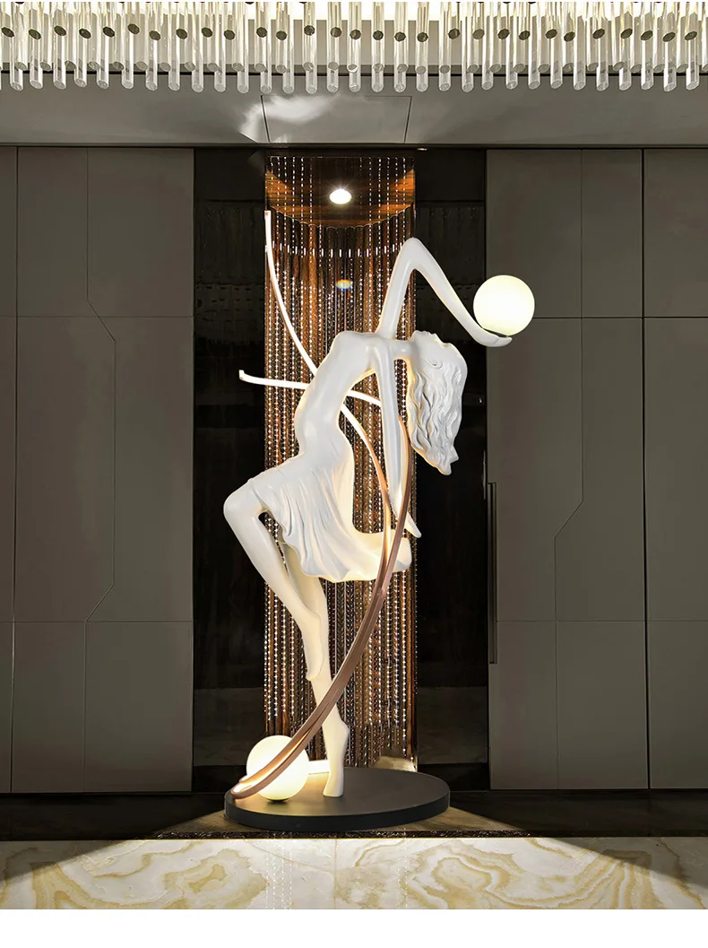 Creative Art Sculpture Rgb Floor Lamp Indoor Lighting Club Hall ...