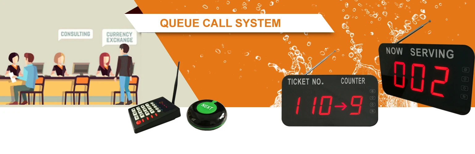 Queue Call System Wireless Calling System Counter Keypad Lcd Display For Queuing System - Buy ...