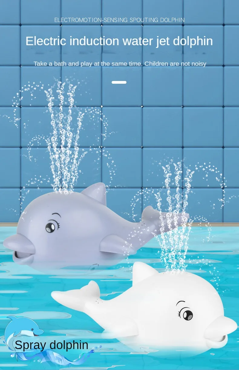 Light Music Sensory Training Abs Dolphin Electric Sensor Water Spray ...
