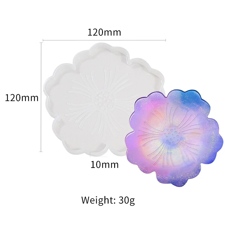 INTODIY Flower Silicone Tray Resin Molds - Eco-Friendly Crafts