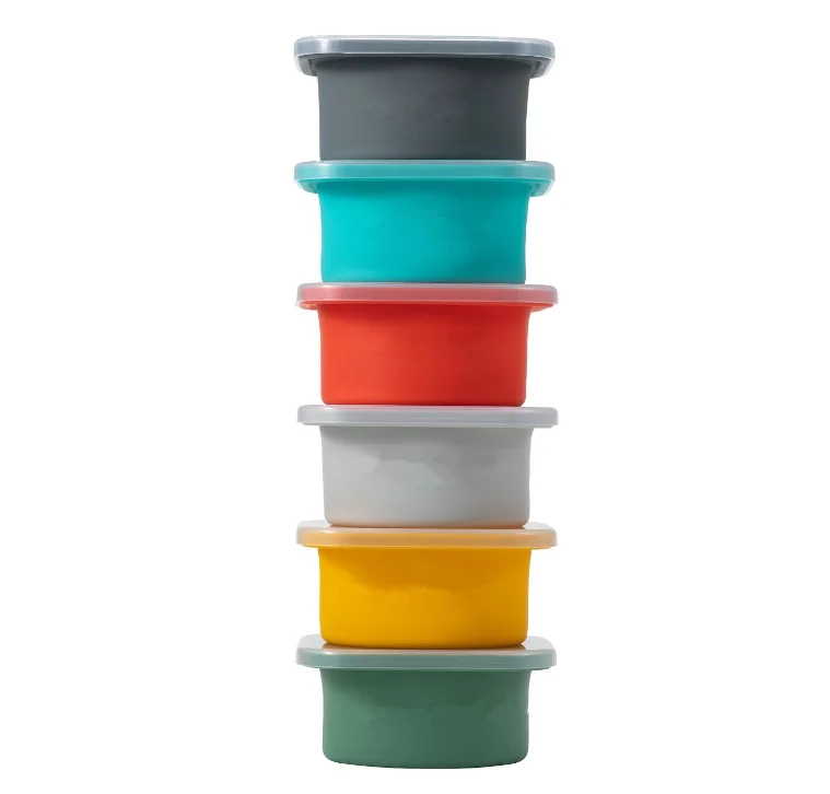 Stackable Silicone Pizza Dough Proofing Containers with Lids