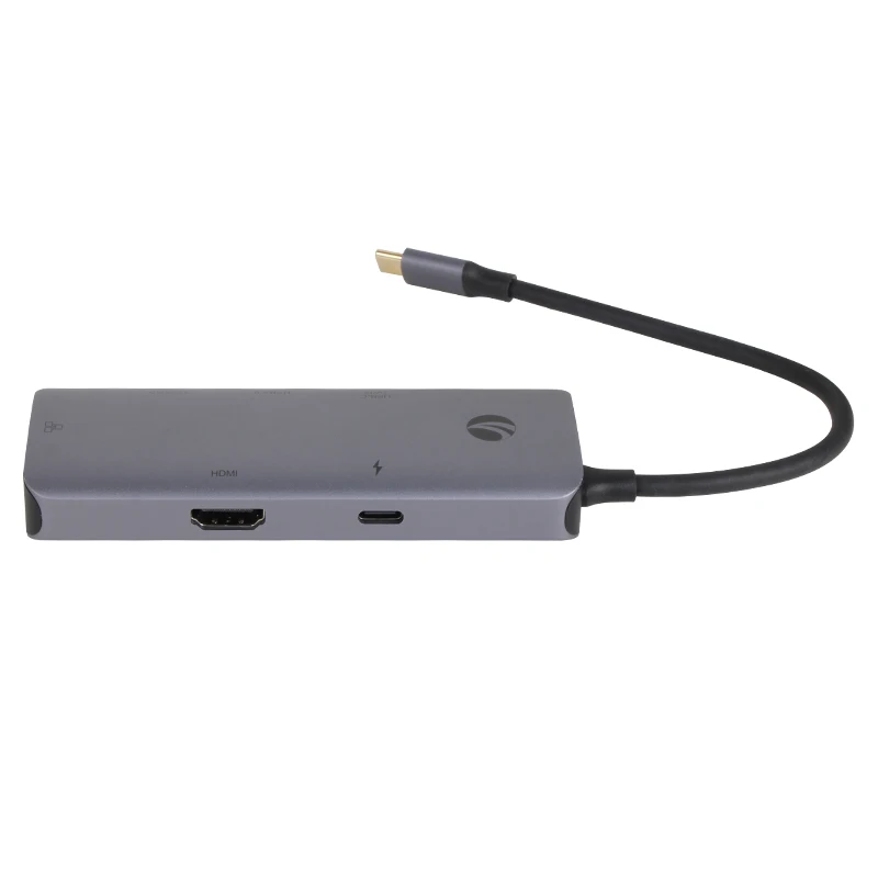 Vcom 6 Ports Usb Docking Usb3.0 5gbps Usb C Hub With 4k Hdmi Rj45 Pd3.0 ...