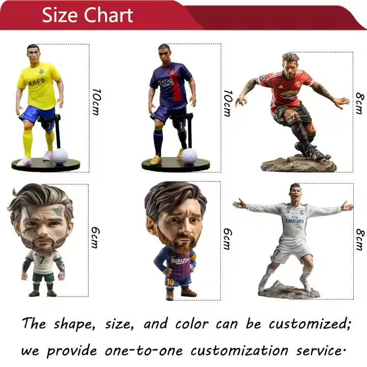 Customized Resin Football Player Man - Creative Art Decor