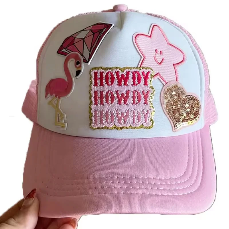 Custom Heat Press Embroidery Patches for Western Hats