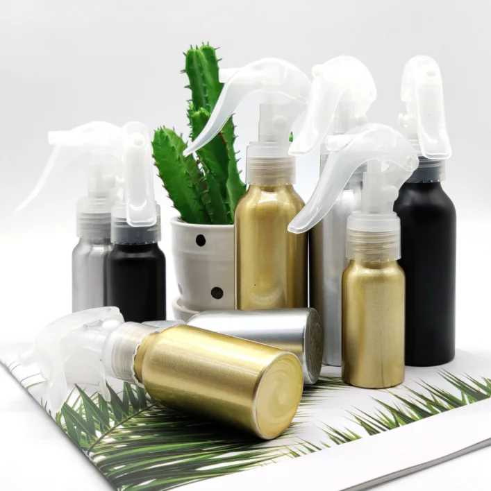 Cosmetic Packaging Metal Container Perfume Fine Mist Twist Silver Gold ...