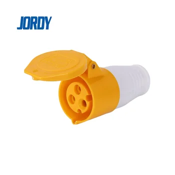 Connector Ip44 Industrial Plug And Socket 110-130v 32a 2p+e 3 Pin ...