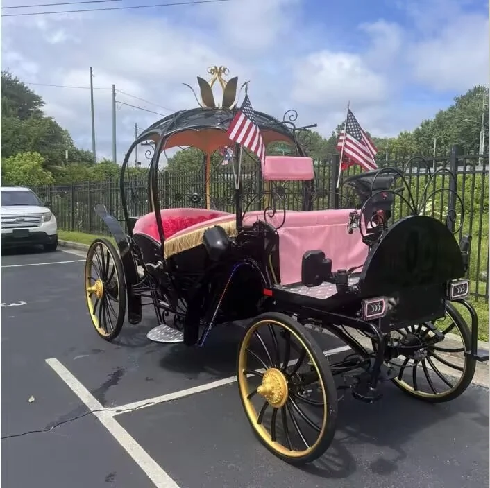 European Style 4-Wheel Carts for Wedding & Tourist Rides