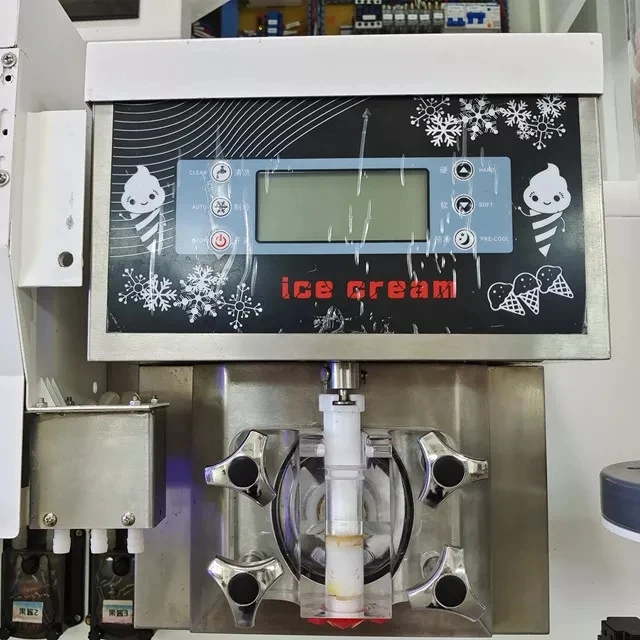 Ice Cream Vending Machine Fully Automatic Robot Frozen Yogurt Cone ...
