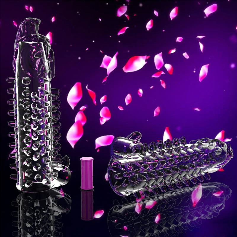 Alibaba.com: Vipret Crystal Condom Adult Male Sex Toys, Silicon Dildo Big Size, 2pcs Battery ...