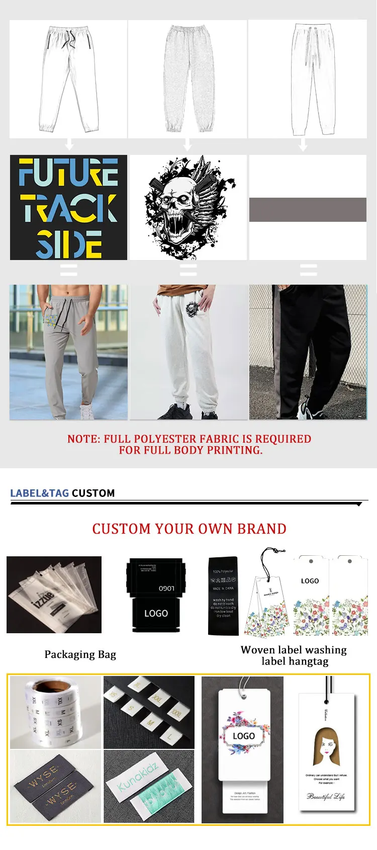 Mtr3227 Fall Autumn Hot Sales 260g Chino Unisex Custom Sweatpants ...