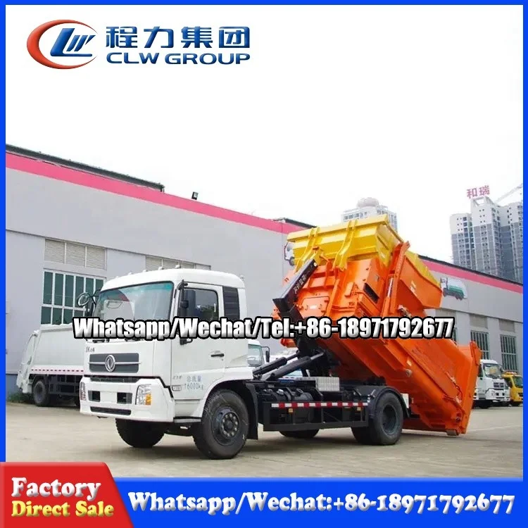 Dongfeng Hook Lift Container Garbage Truck For Sale - Buy Garbage Truck ...