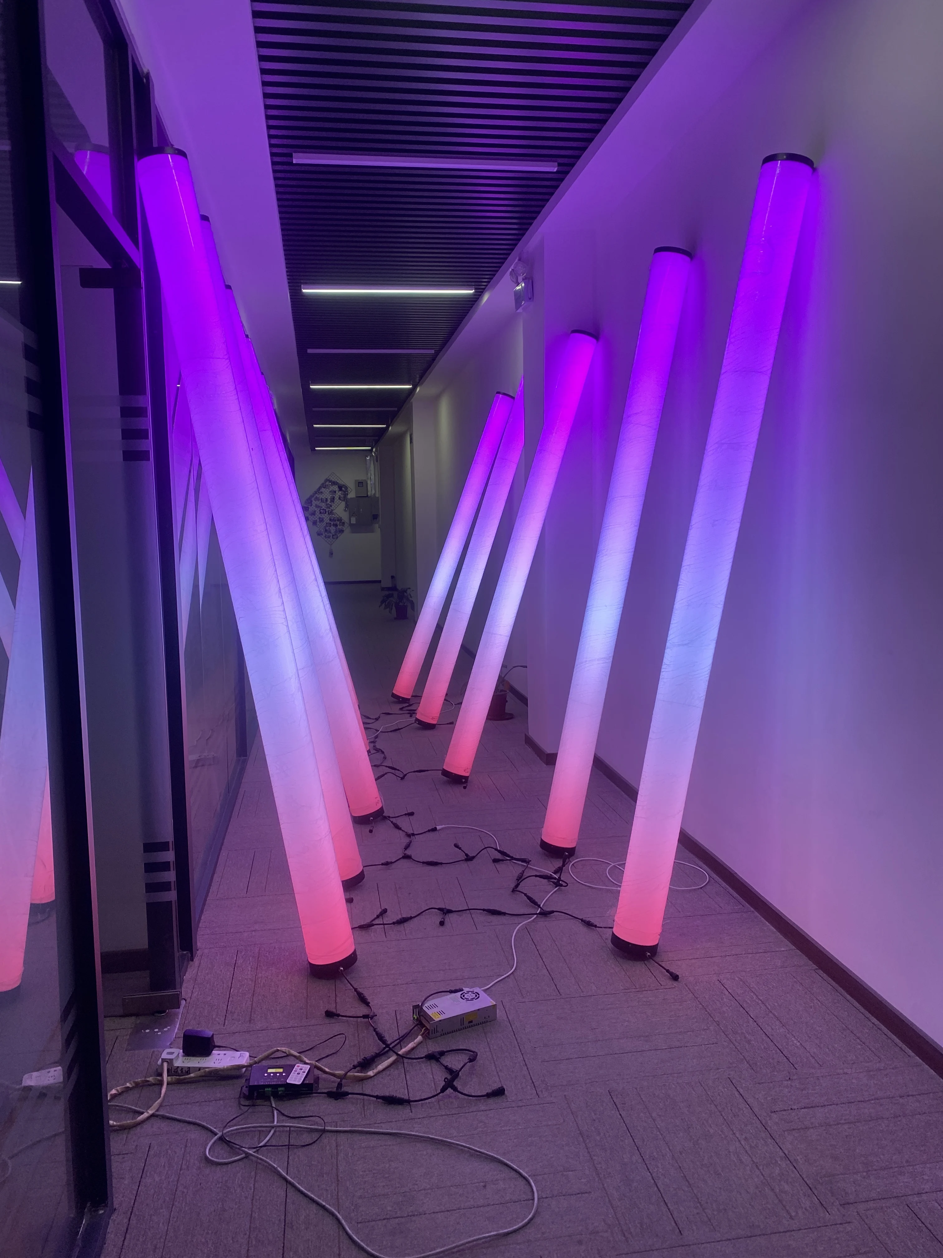 Outdoor 2m RGBW Milky Tubes Light RGB 3D Led DMX Tube