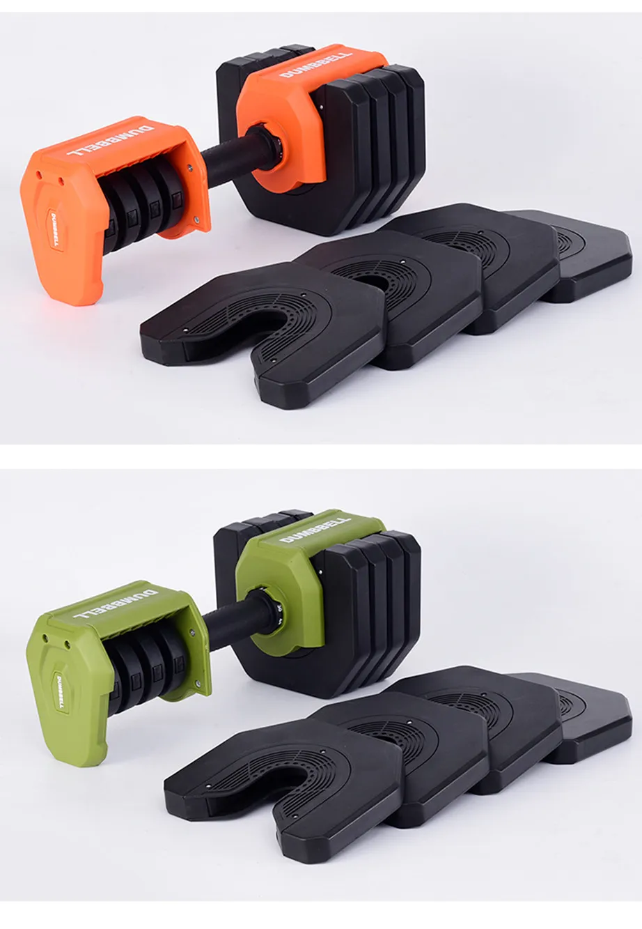 25kg/55lbs Adjustable Dumbbell 55lb Single Dumbbell 5 In 1 Free ...