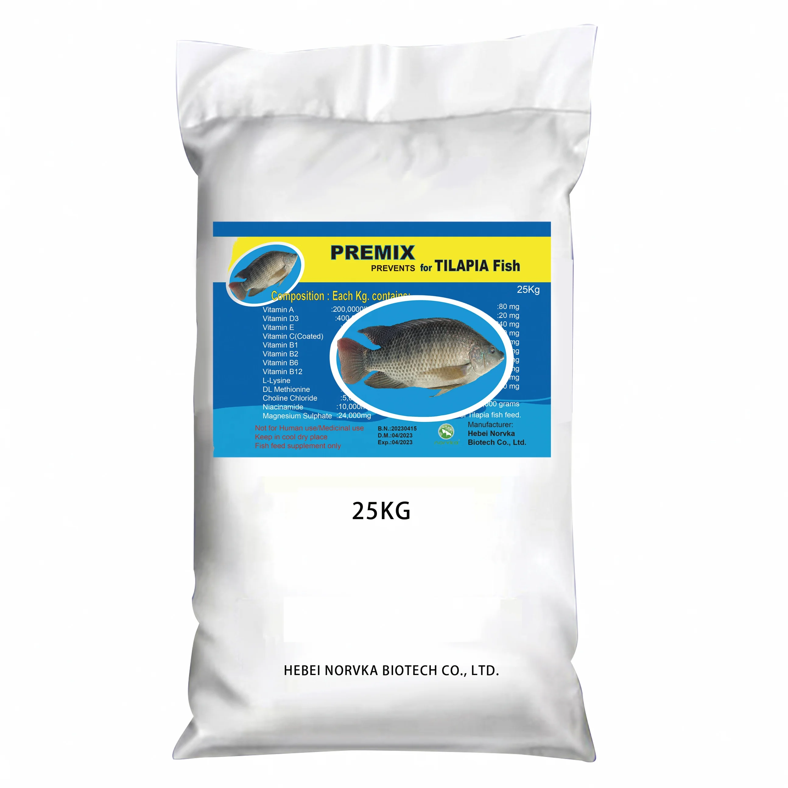 Tilapia Multivitamin Growth Booster Premix Feed For Aquacuture - Buy ...
