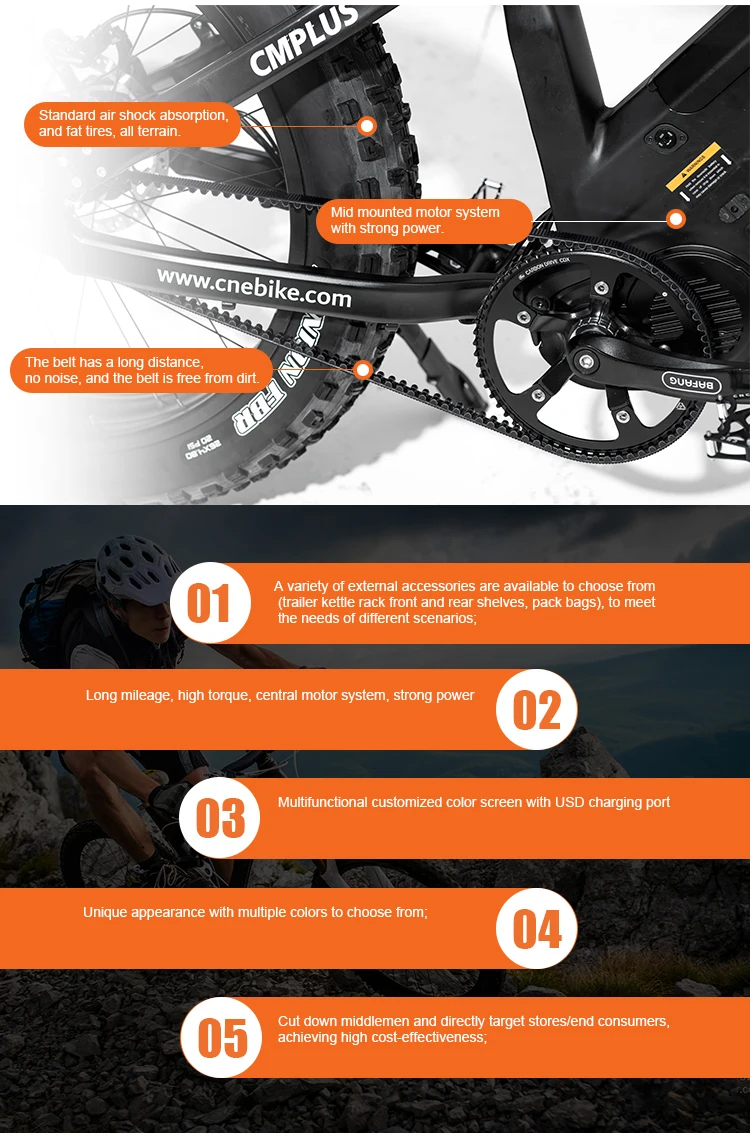 2023 Best Hunting Ebike 1000w Bafang Ultra M620 Motor System Fat Bike ...