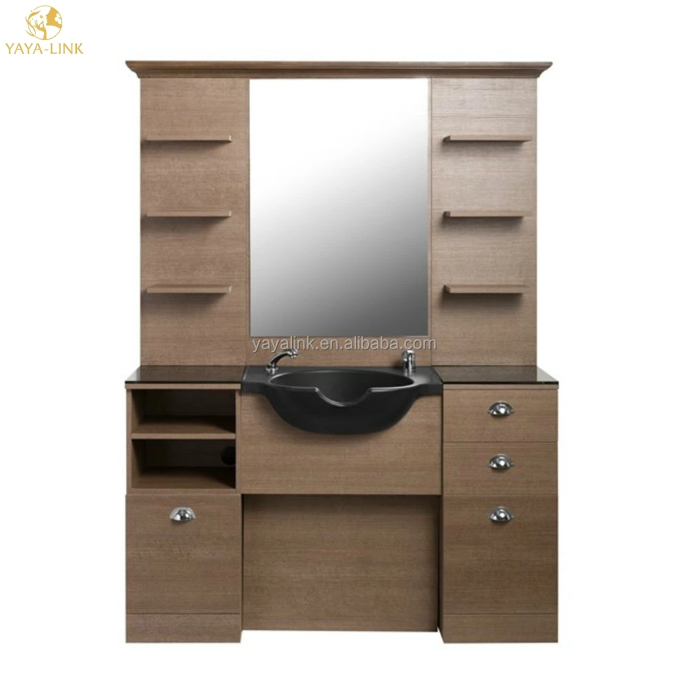 Barber Station With Washing Basin Barber Station Mirror - Buy ...