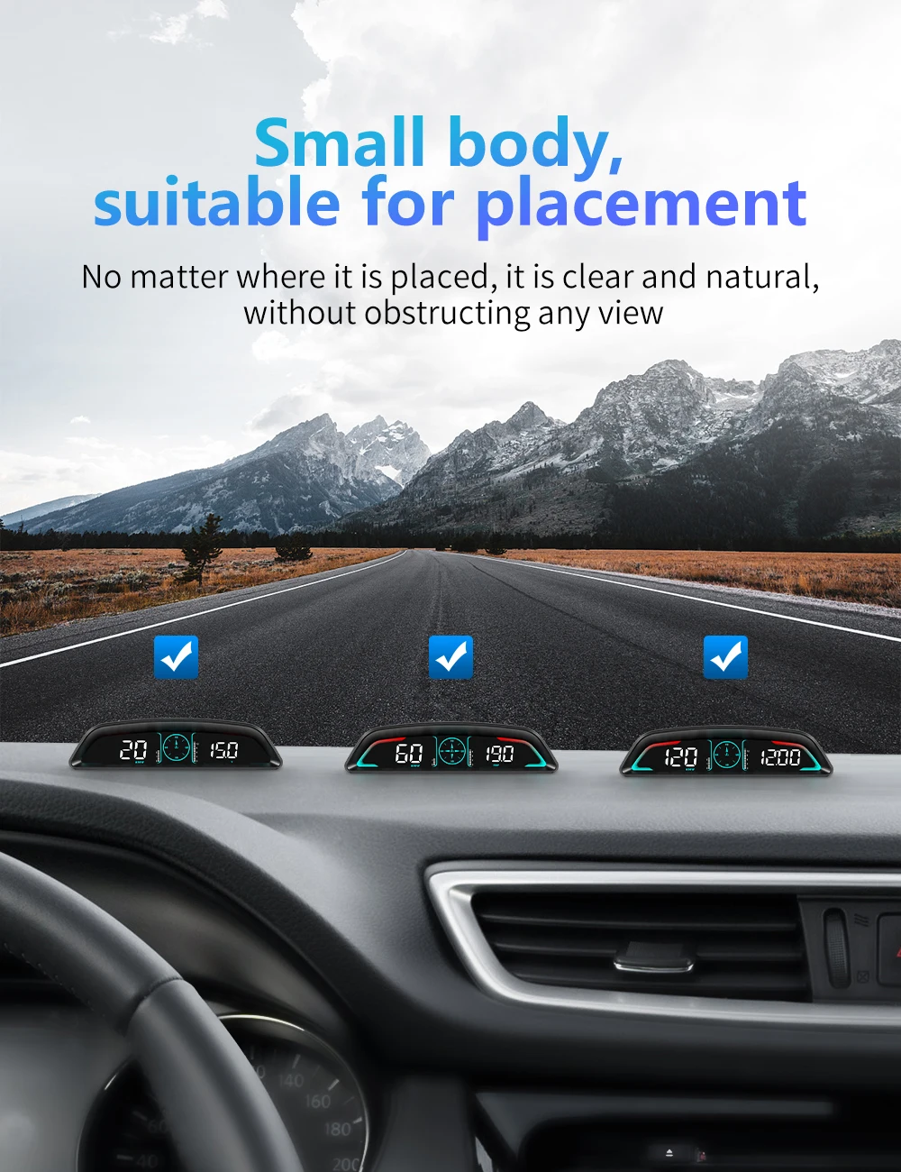 Universal OBD2 Meter Speedometer Head up Display B3 HUD