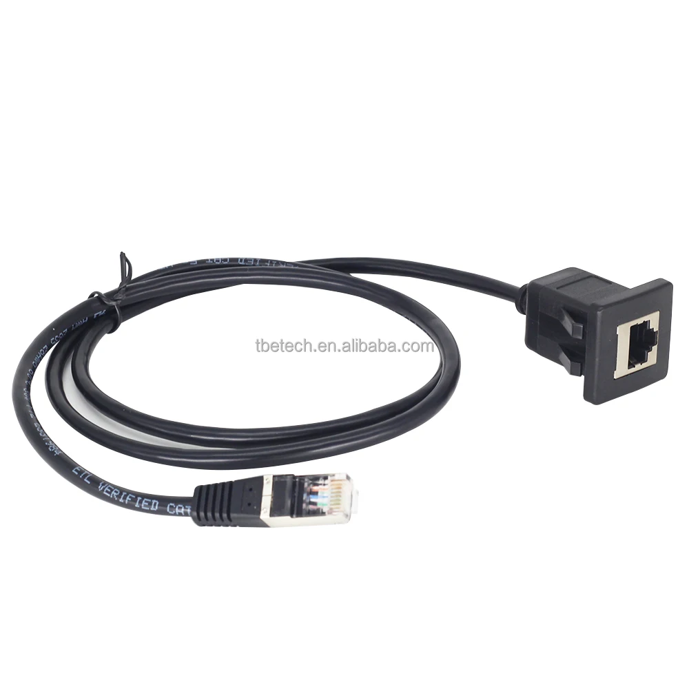 Car Console RJ45 Socket - Ethernet Extension Cable