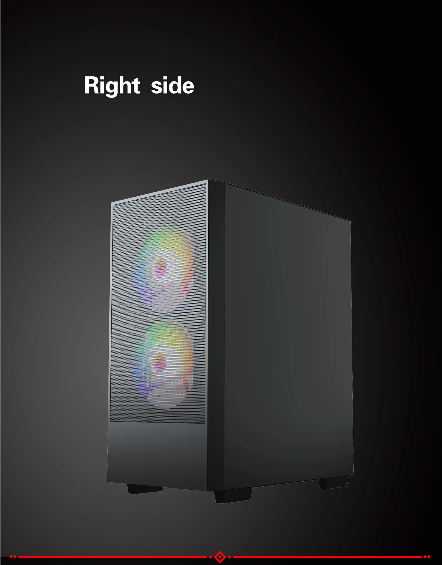 New Design Game PC Case ATX Casing USB3.0 Tempered Glass