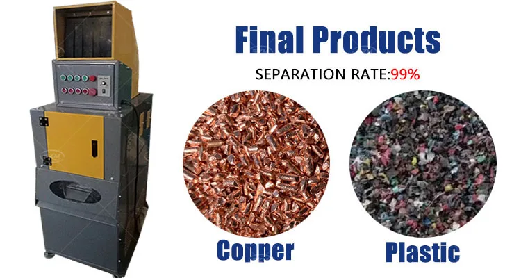 Electric Cable Granulator Cable Wire Scrap Recycling Machine Small ...