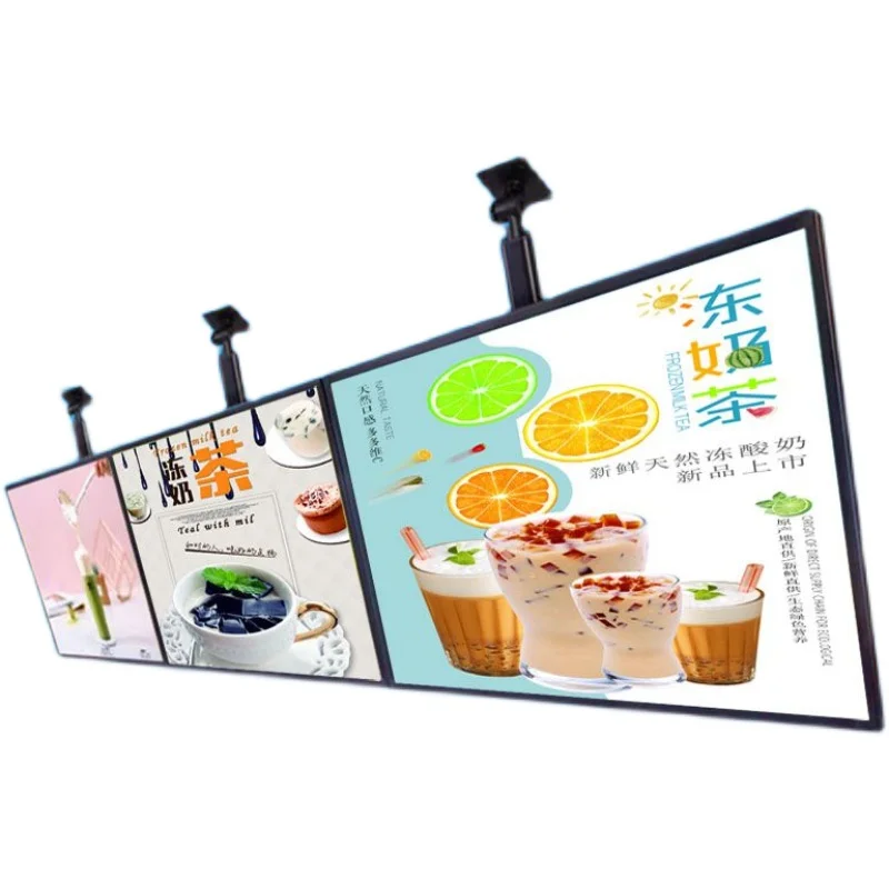 Custom Light Fast Food Cafe Box Menu Led Advertising Menu Board For ...