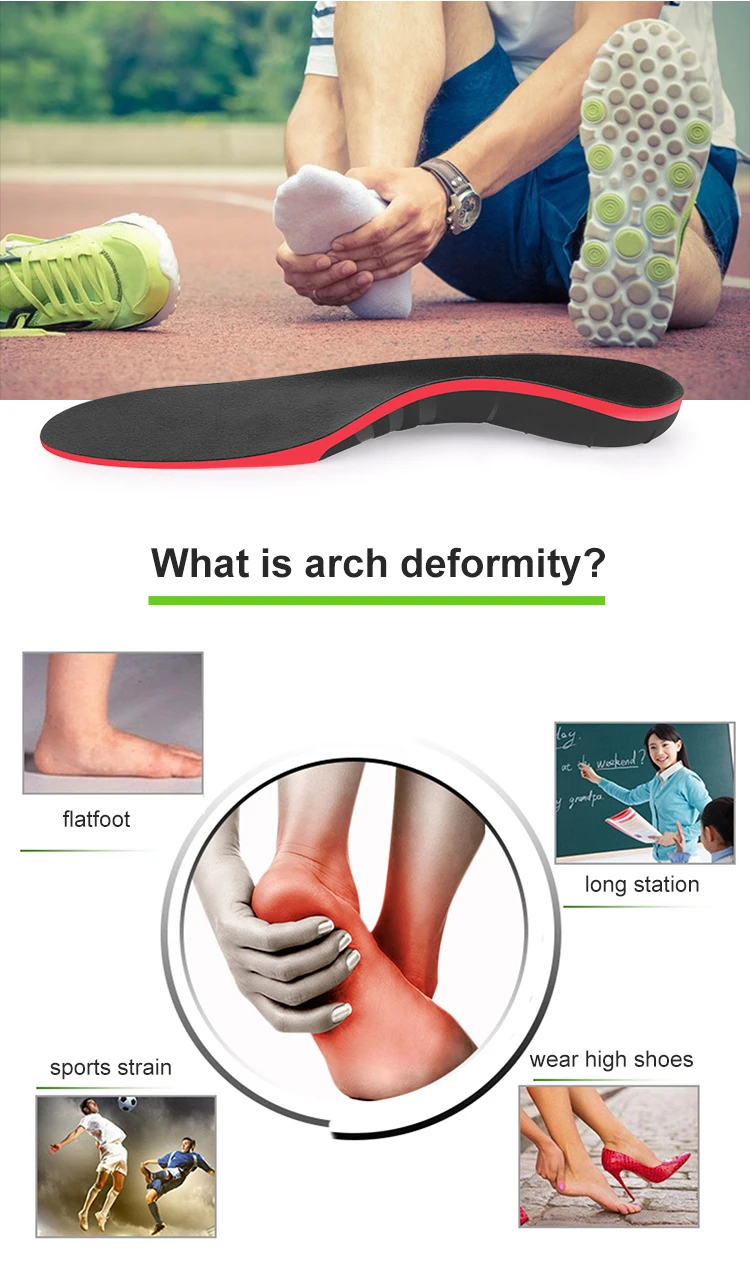 JOGHN Arch Support Insoles - Relief for Flat Feet & Plantar Fasciitis