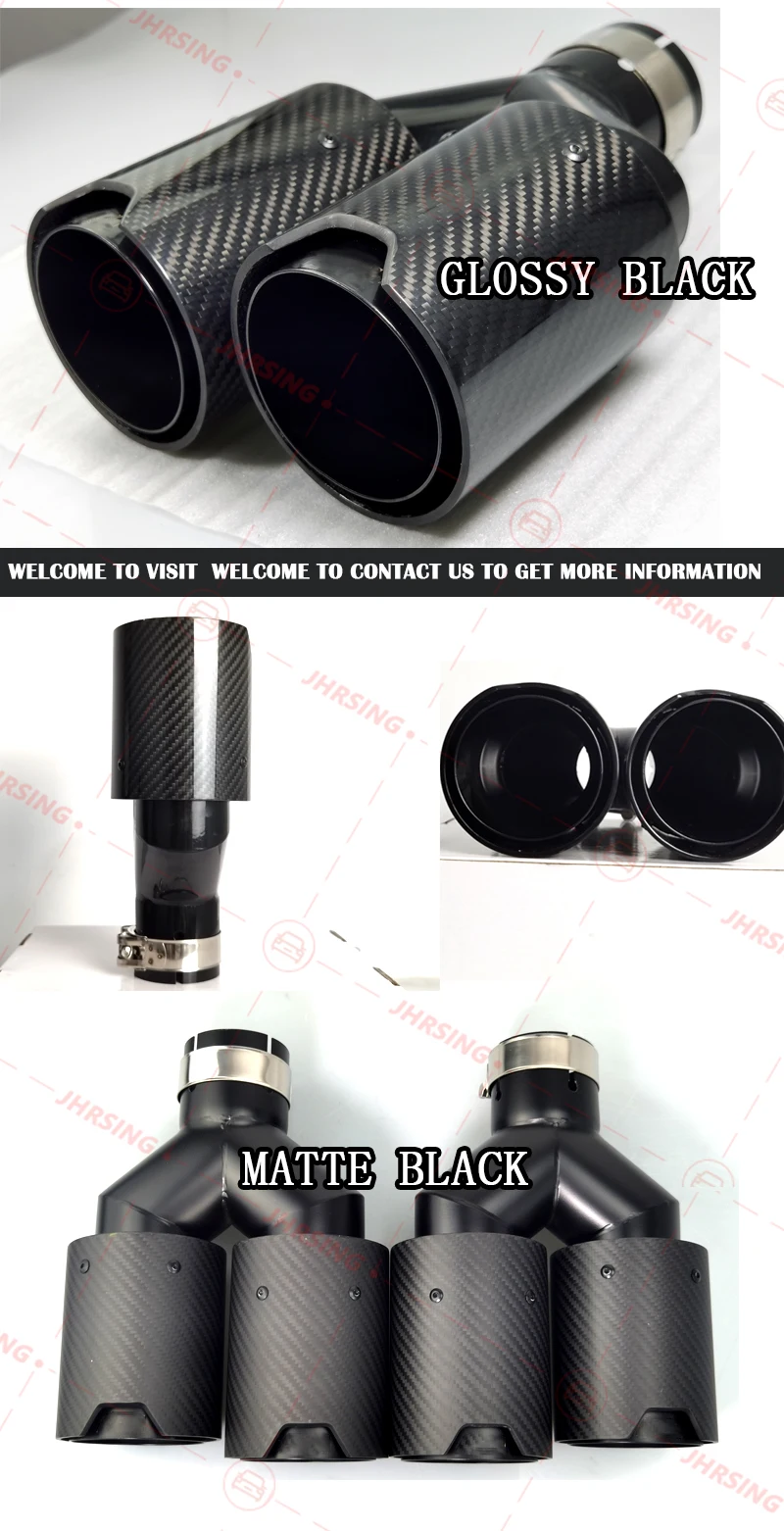 Universal Exhaust Pipe M Performance Dual Carbon Fiber