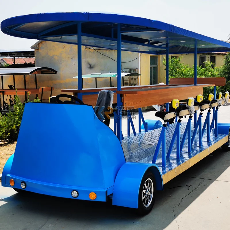 Top Fashion Blue Beer Cart - Mobile Bar Party Bike for Sale