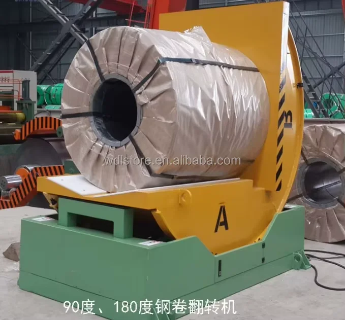 Tipper and Flipping 90 Degree Steel Coil Roll Upender Machine for Sale ...
