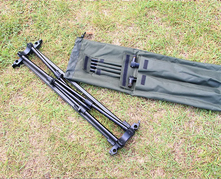 Selco Stock 3 Rod Pod - Foldable Aluminum Carp Fishing Station