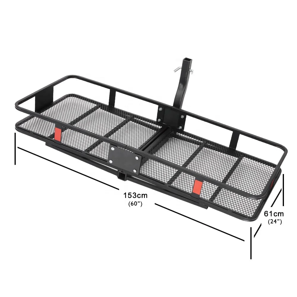 Folding Rear Hitch Cargo Carrier Luggage Rack Cargo Baskets For Trucks ...