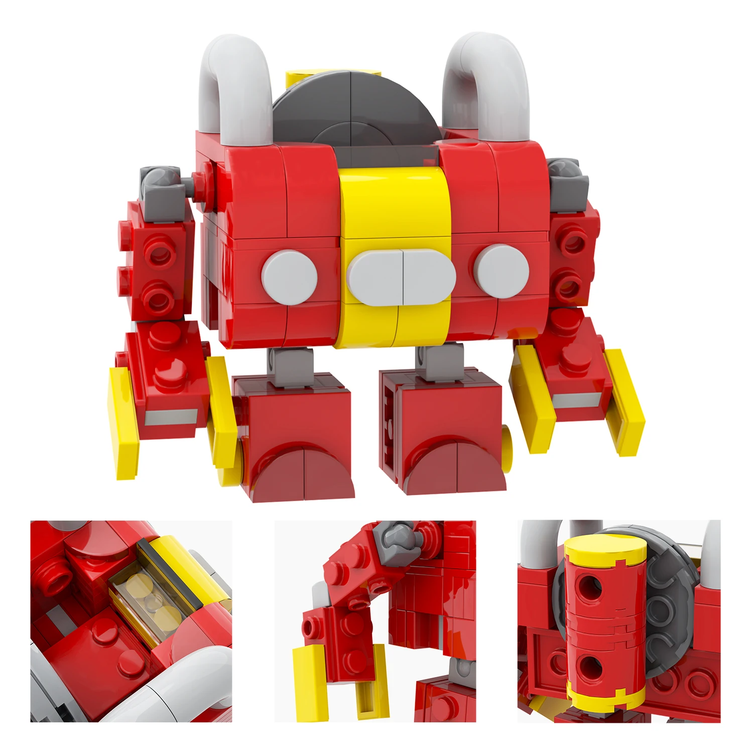 DIY Sonic the Dr. Eggman Battle Mech Hedgehogs Building Block Sets for Kids