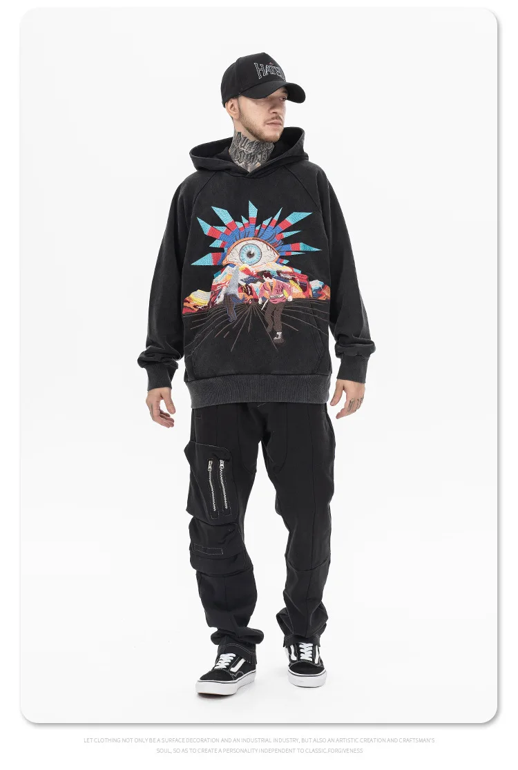 High Quality Custom 100% Cotton For Men Hip-hop Men Clothing ...