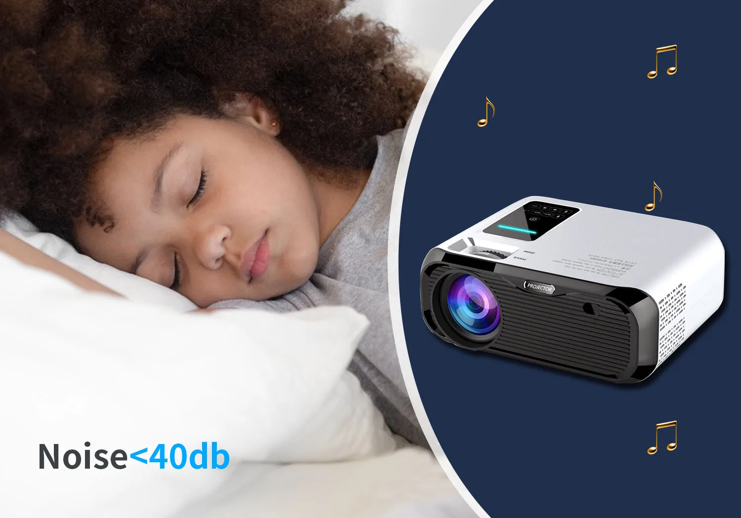 E501h Home Theater Native 1080p Hd Led Projector Usb Android 9.0 Smart ...