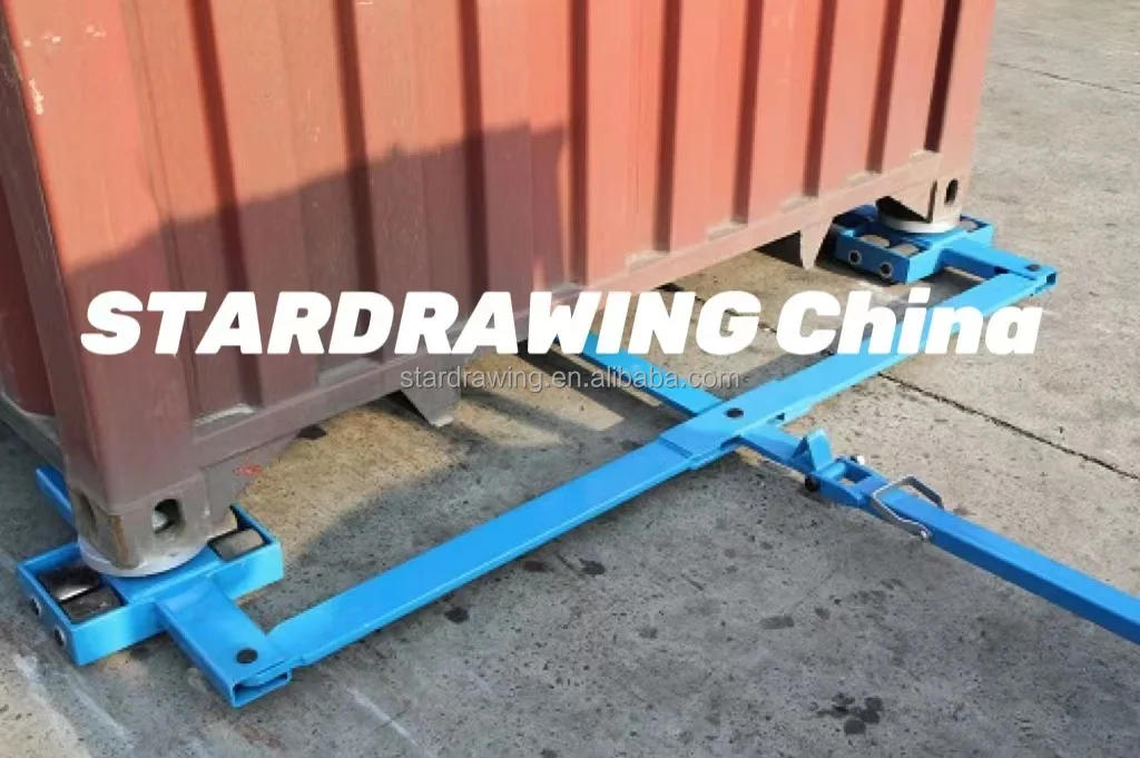 SS ISO Shipping Container Trolley Moving Skate Wheels