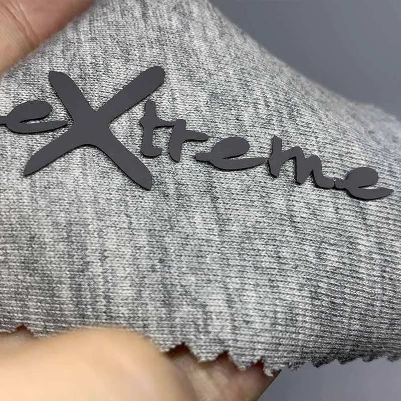 Custom Heat Transfer Logo For Clothing Hats 3d Silicon Label Embossed ...