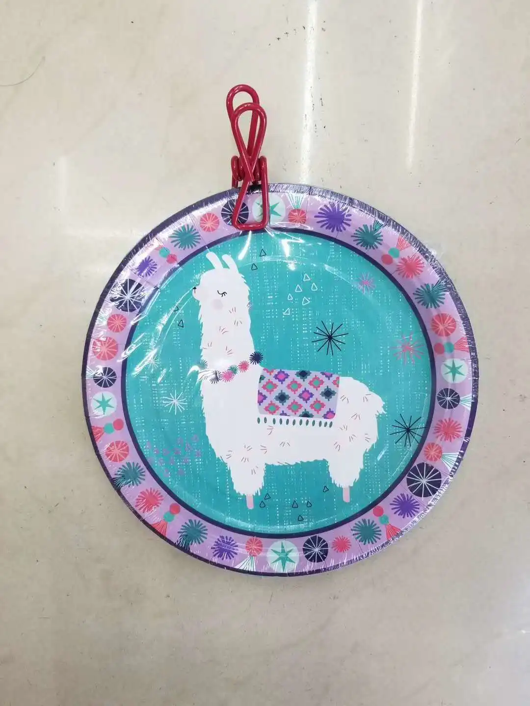 Birthday Holiday Alpaca Grass Mud Horse Paper Plate Paper Cup ...