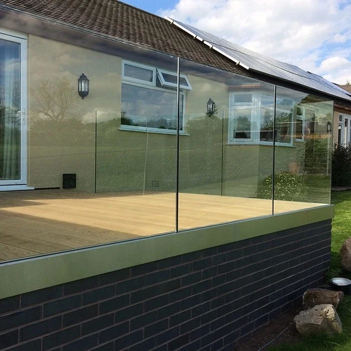 Modern Frameless Glass Fence - Durable & Stylish Solution