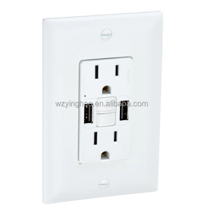 15 Amp Gfci Outlet With Usb Type A Port,Tamper-resistant,Self-test ...