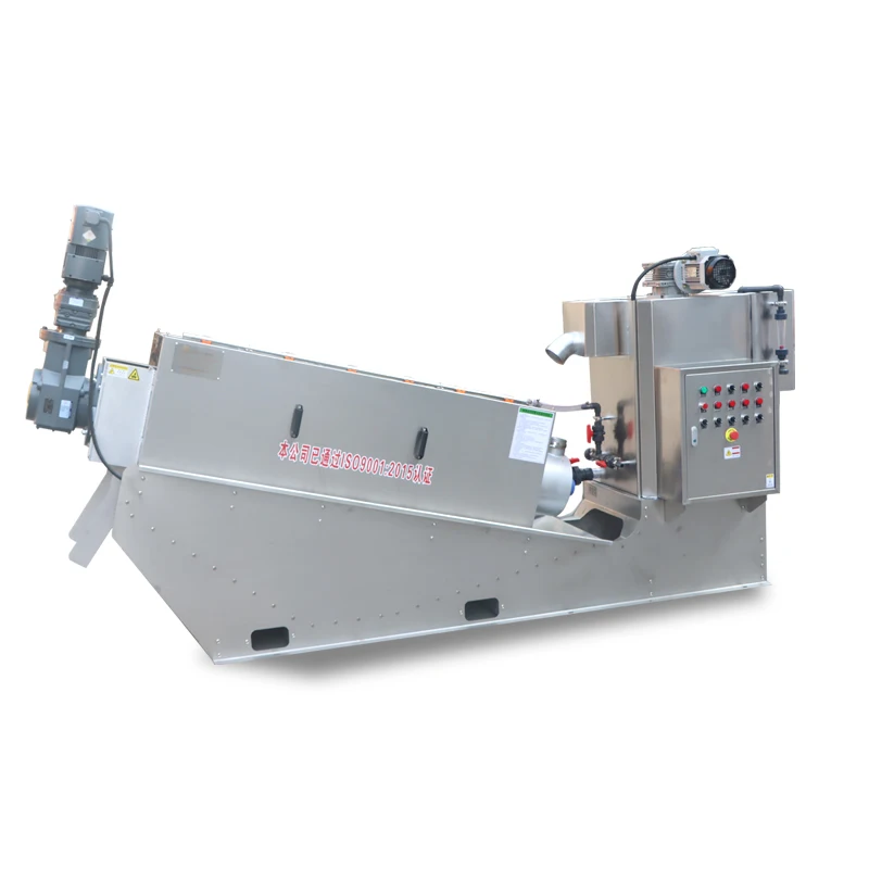 Sludge Dewatering Rotary Drum Screw Press Filter /screw Sludge ...