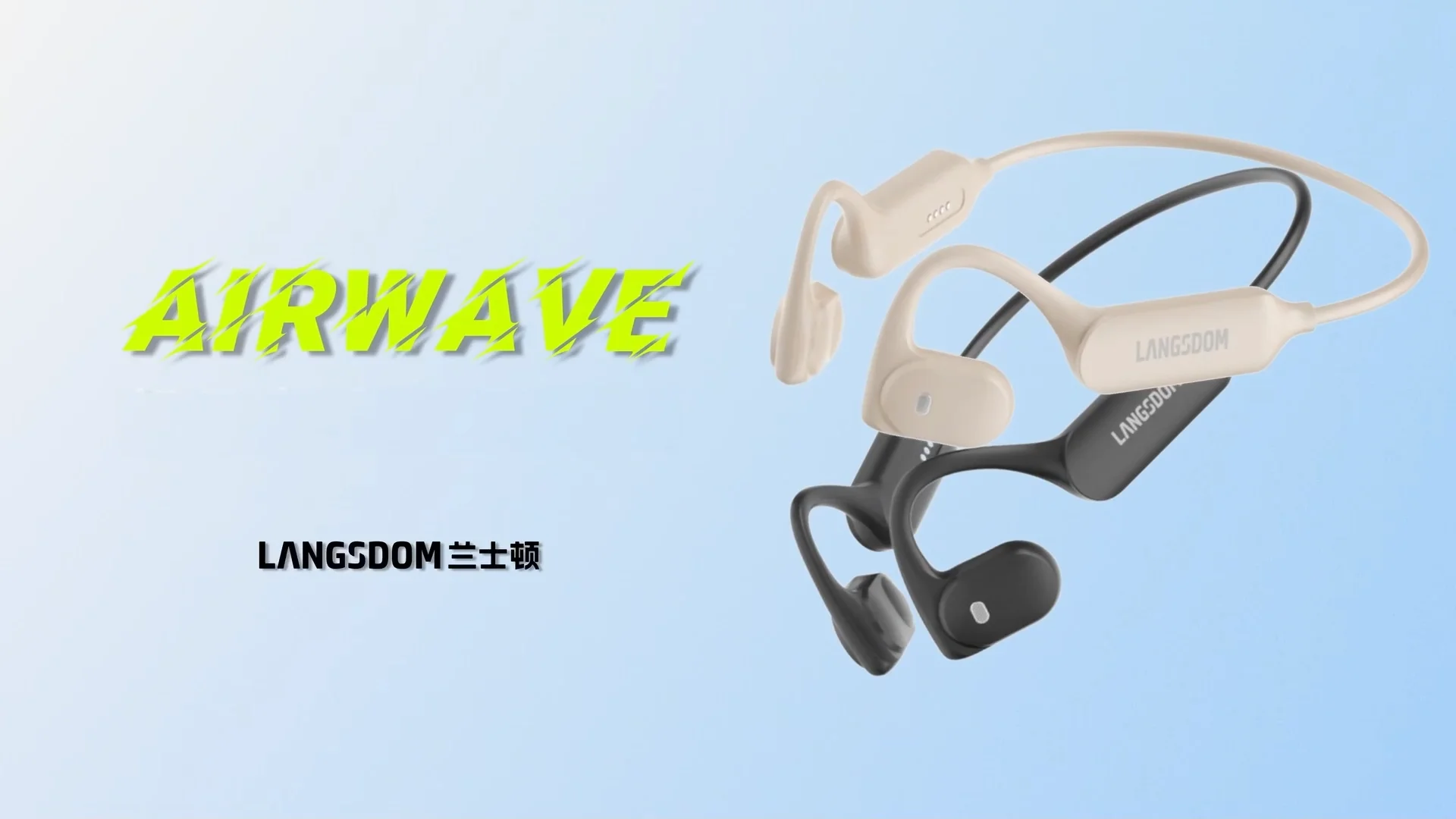 Langsdom Ipx5 Bone Conduction Hearing Aids With 32g Tf Card Bluetooth 5 ...