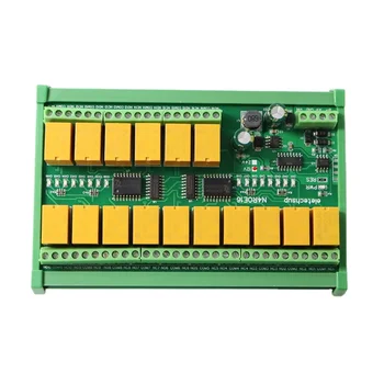 16ch Micro Size Rs485 Relay Modbus Rtu Plc Io Expansion 3a Digital ...